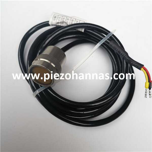 Titanium Alloy Housing 500KHz Ultrasonic Transducer Flow Measurement ...